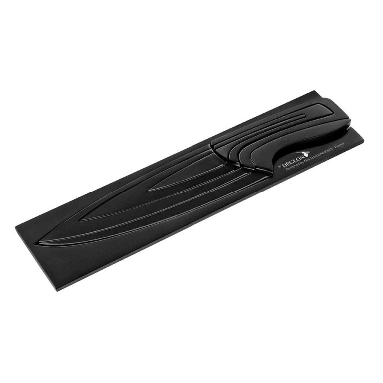 Ensemble couteaux de cuisine design Meeting téflon Deglon
