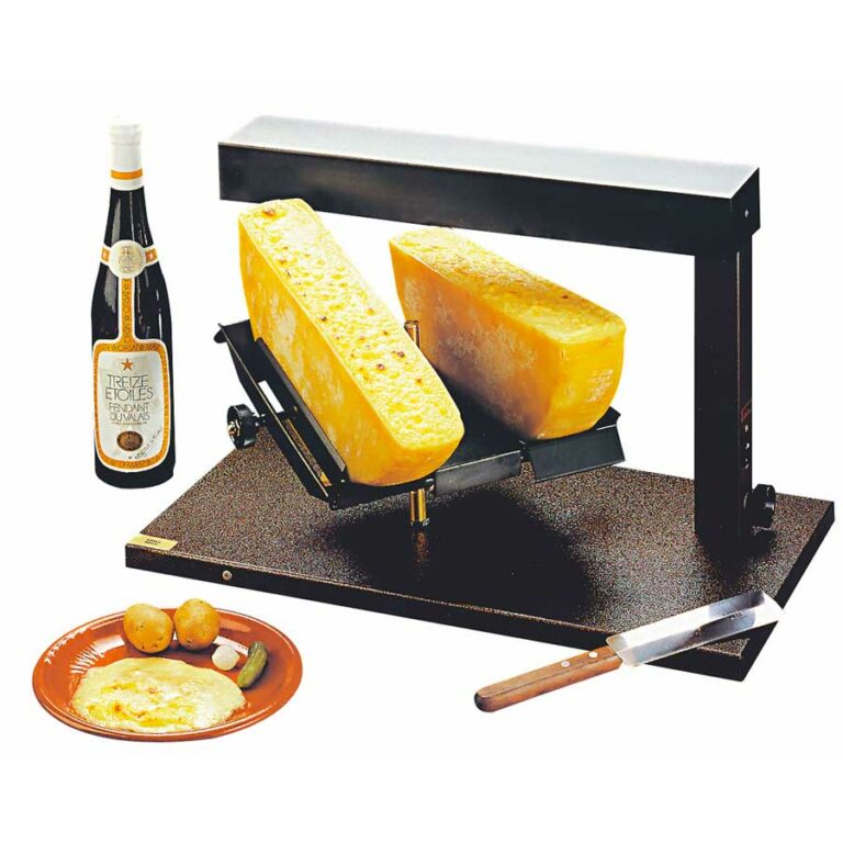 Appareil à raclette traditionnel TTM 2 demi-meules