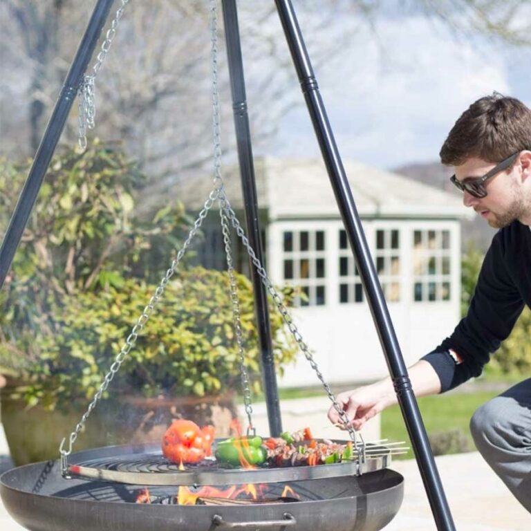 Pack brasero suspendu BonBowl plus 100 + trépied barbecue